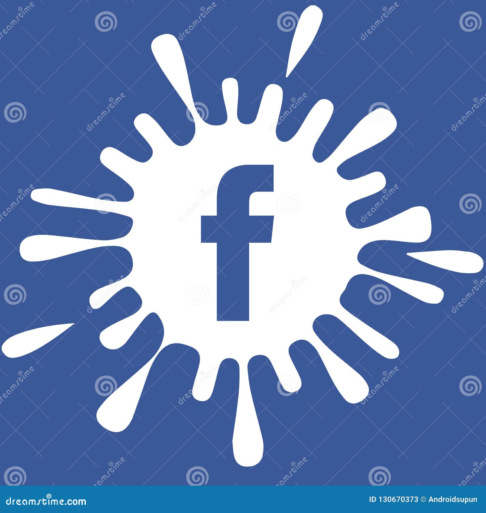 Facebook banner editorial stock photo. Illustration of icon - 130670373