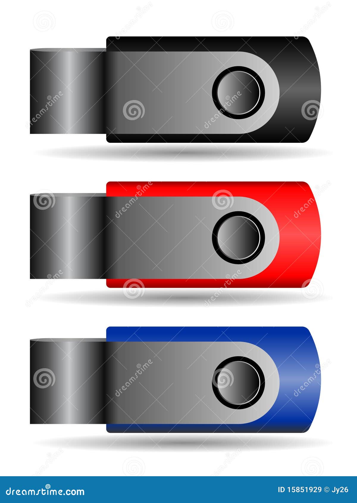Usb flush drive stock vector. Illustration of hold, isolated - 15851929