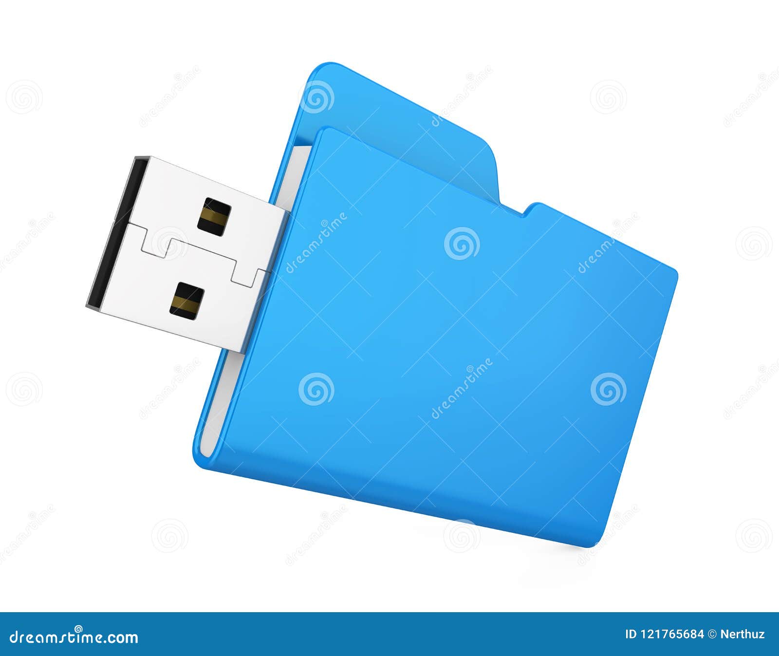 USB Folder Drive Isolated stock illustration. Illustration of data ...