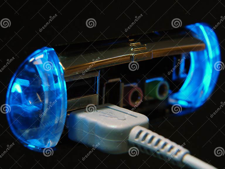 USB font panel stock photo. Image of connector, blue, communication ...