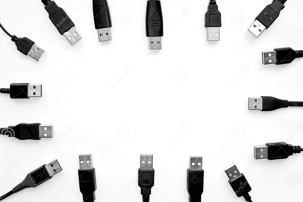 USB Frames in the Form of a Frame. Free Space for Text Stock Photo ...