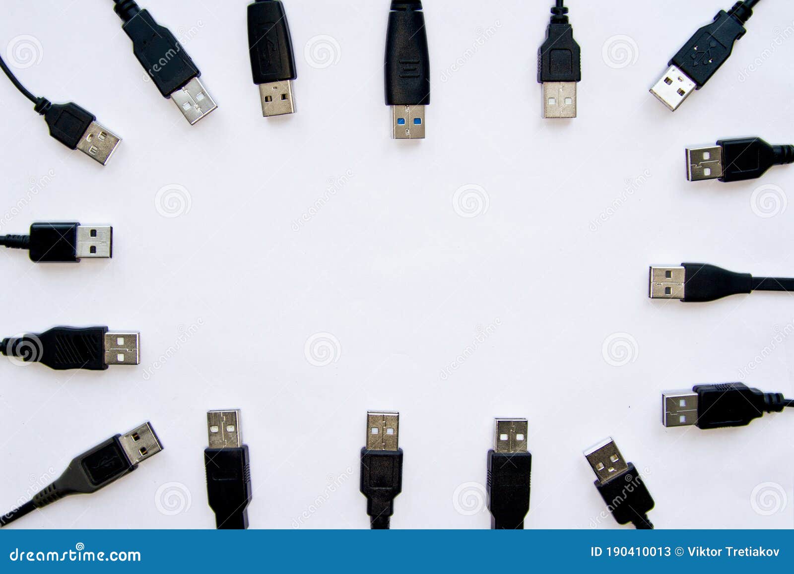 USB Frames in the Form of a Frame. Free Space for Text Stock Image ...