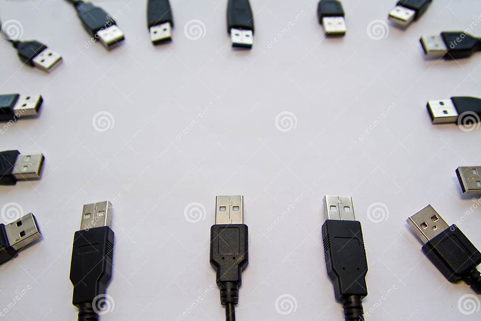 USB Frames in the Form of a Frame. Free Space for Text Stock Image ...