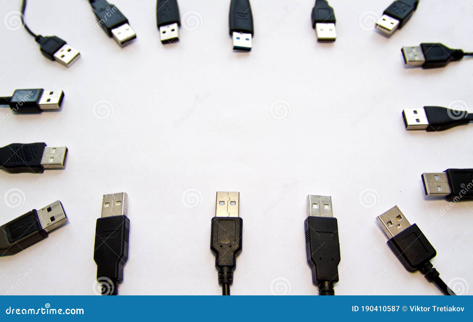 USB Frames in the Form of a Frame. Free Space for Text Stock Image ...