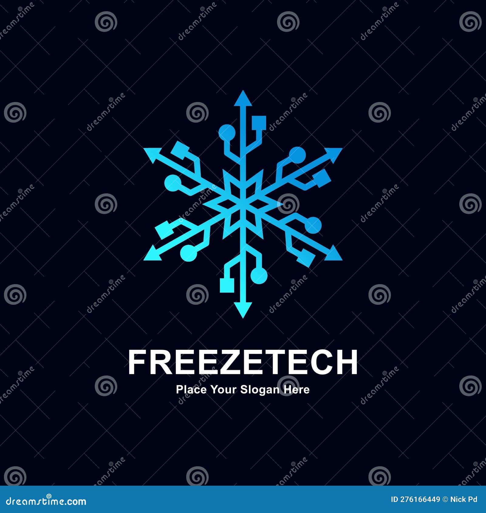 USB Freeze Tech Logo Vector Icon Stock Vector - Illustration of pattern ...