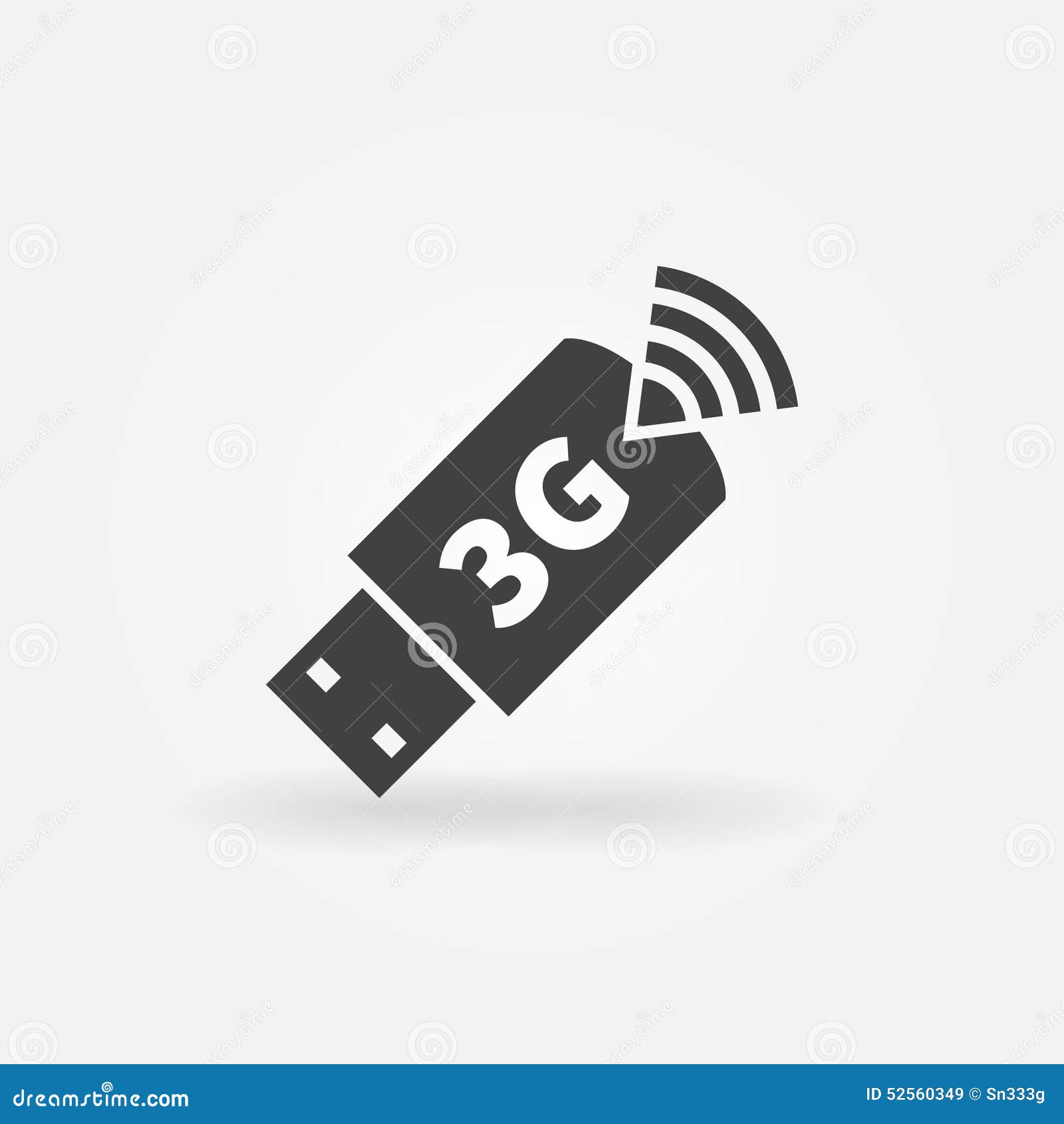 USB 3g modem vector icon stock vector. Illustration of computer - 52560349
