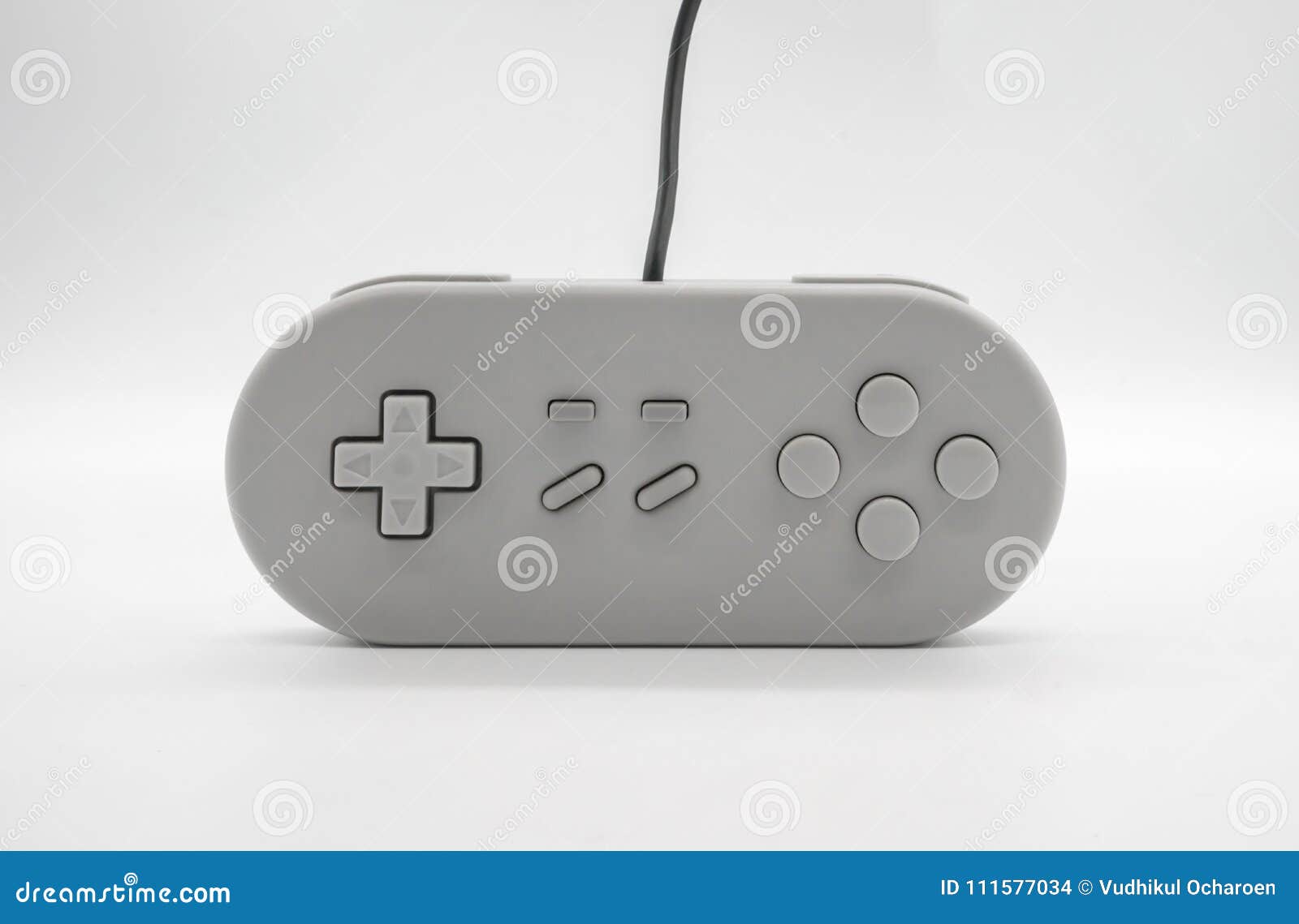 USB Game Controller for Computer on White Stock Photo - Image of games ...
