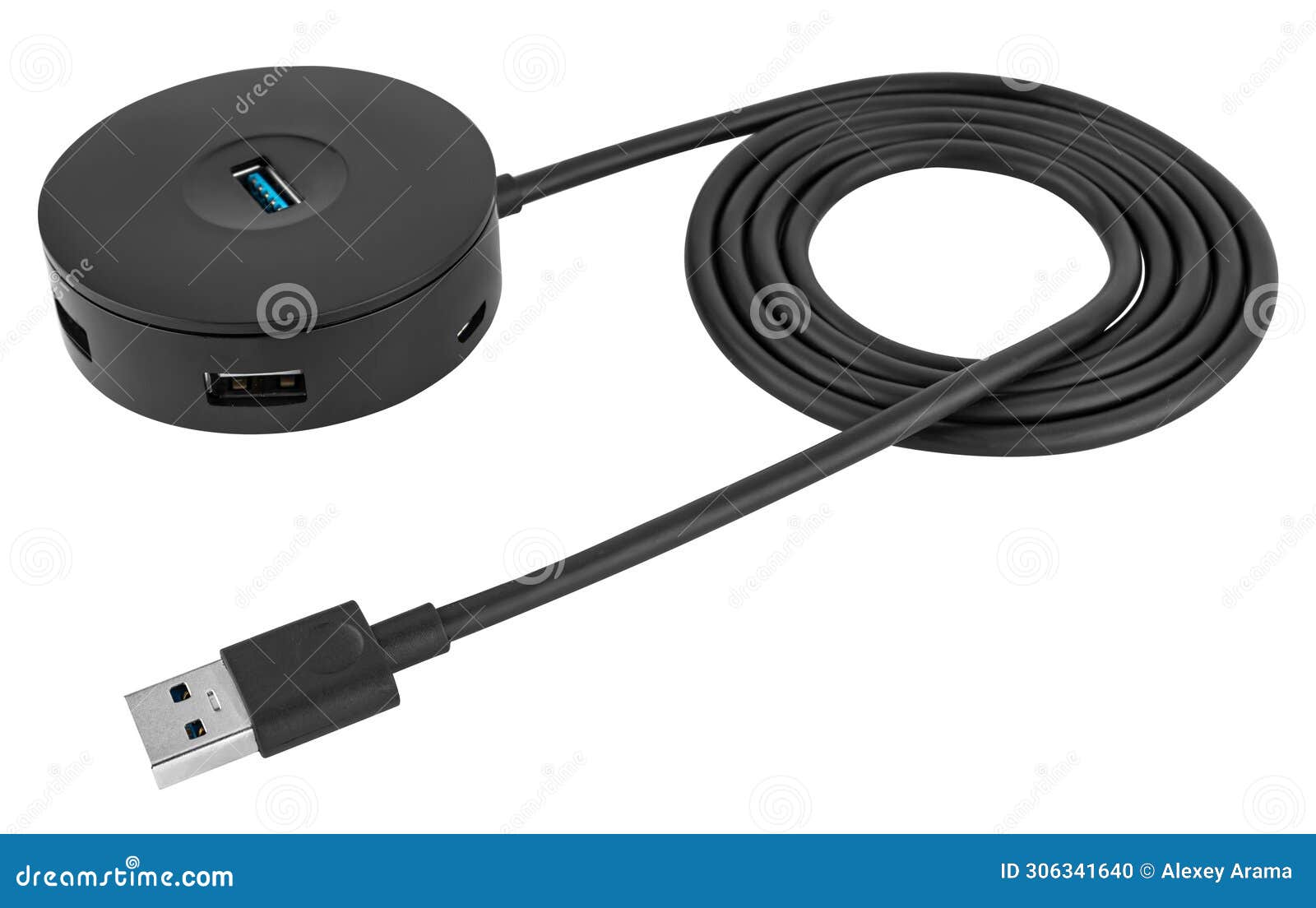 Usb-hub Adapter Cable for Computer Stock Photo - Image of plug, socket ...