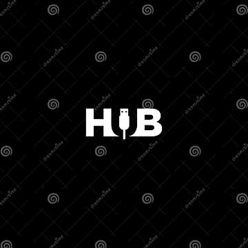 USB Hub Logo Template Vector Stock Vector - Illustration of custom ...