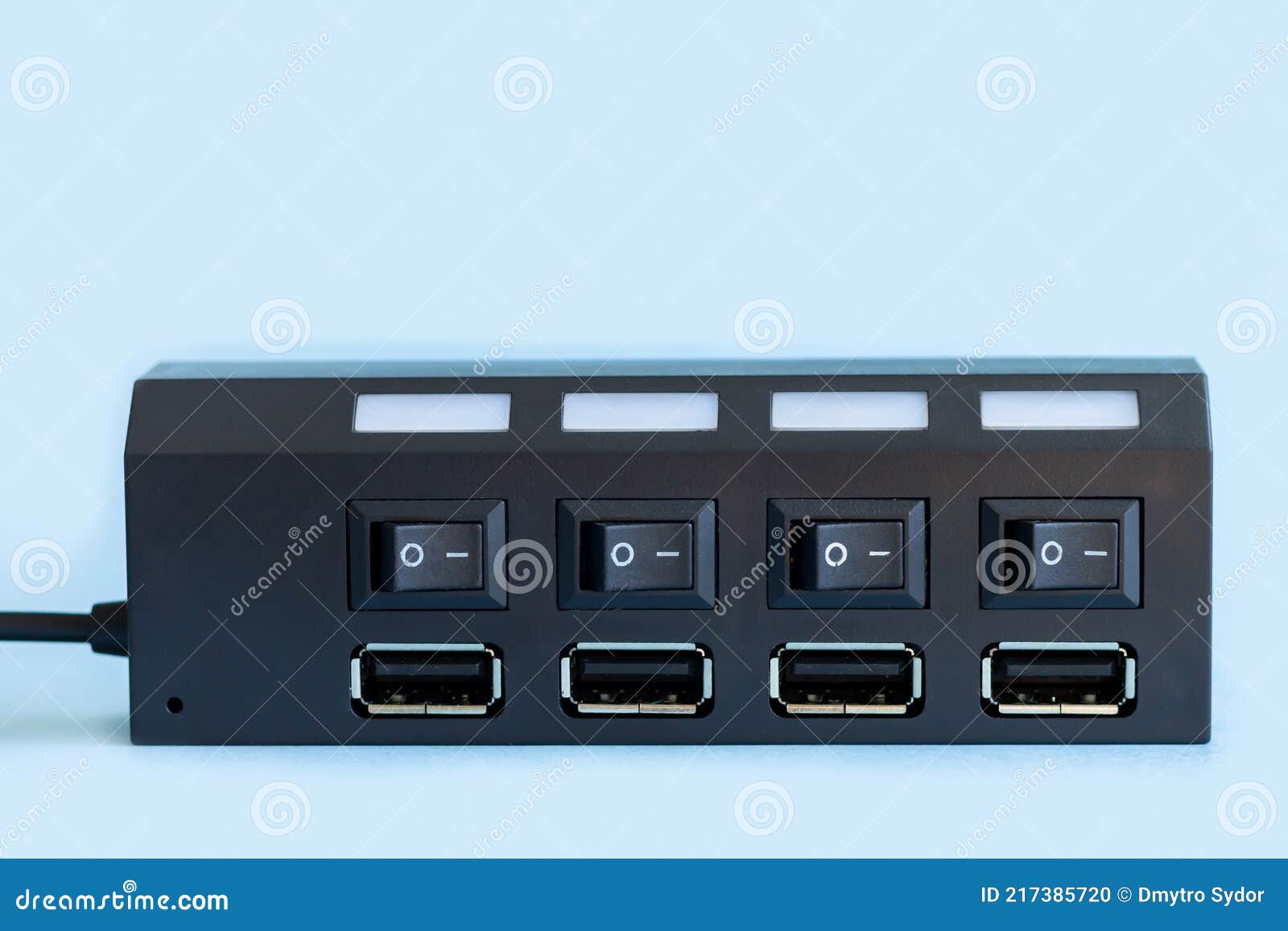 USB Hub for Multiple Usb Devices To Computer Port Stock Photo - Image ...