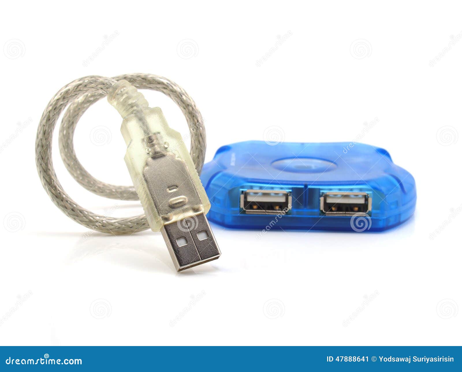 Usb hub on white stock image. Image of macro, business - 47888641