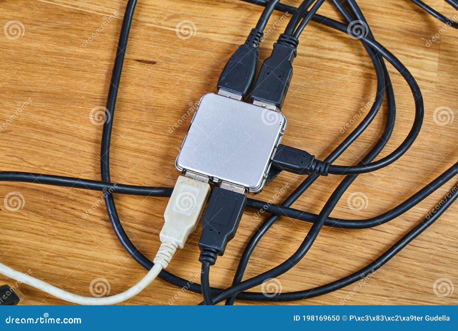 Usb hubs and cables stock photo. Image of connected - 198169650