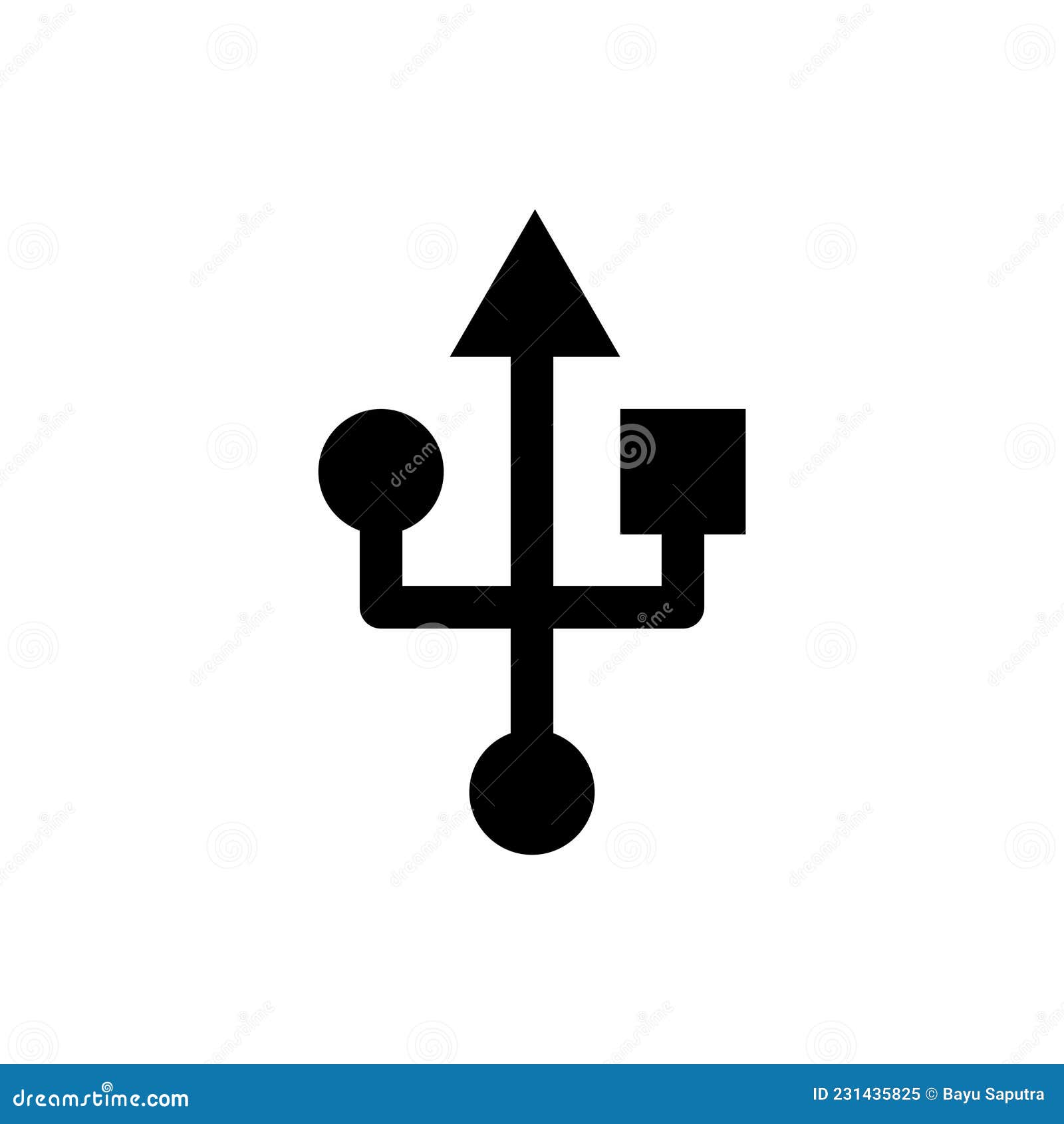 Usb Icon. Connected Icon. Computer Usb Cable Connected Stock Vector ...