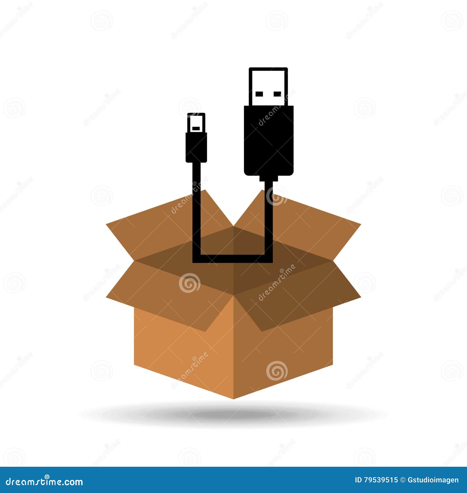 USB Icon Connetion Plug Cable Design Stock Illustration - Illustration ...