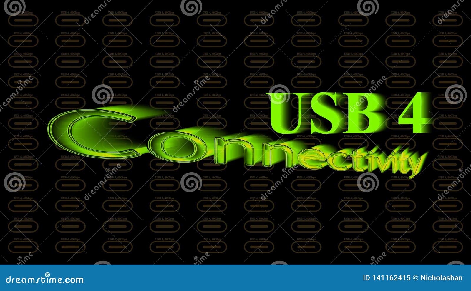 USB 4 Icon Isolated Isolated on White Background Stock Illustration ...