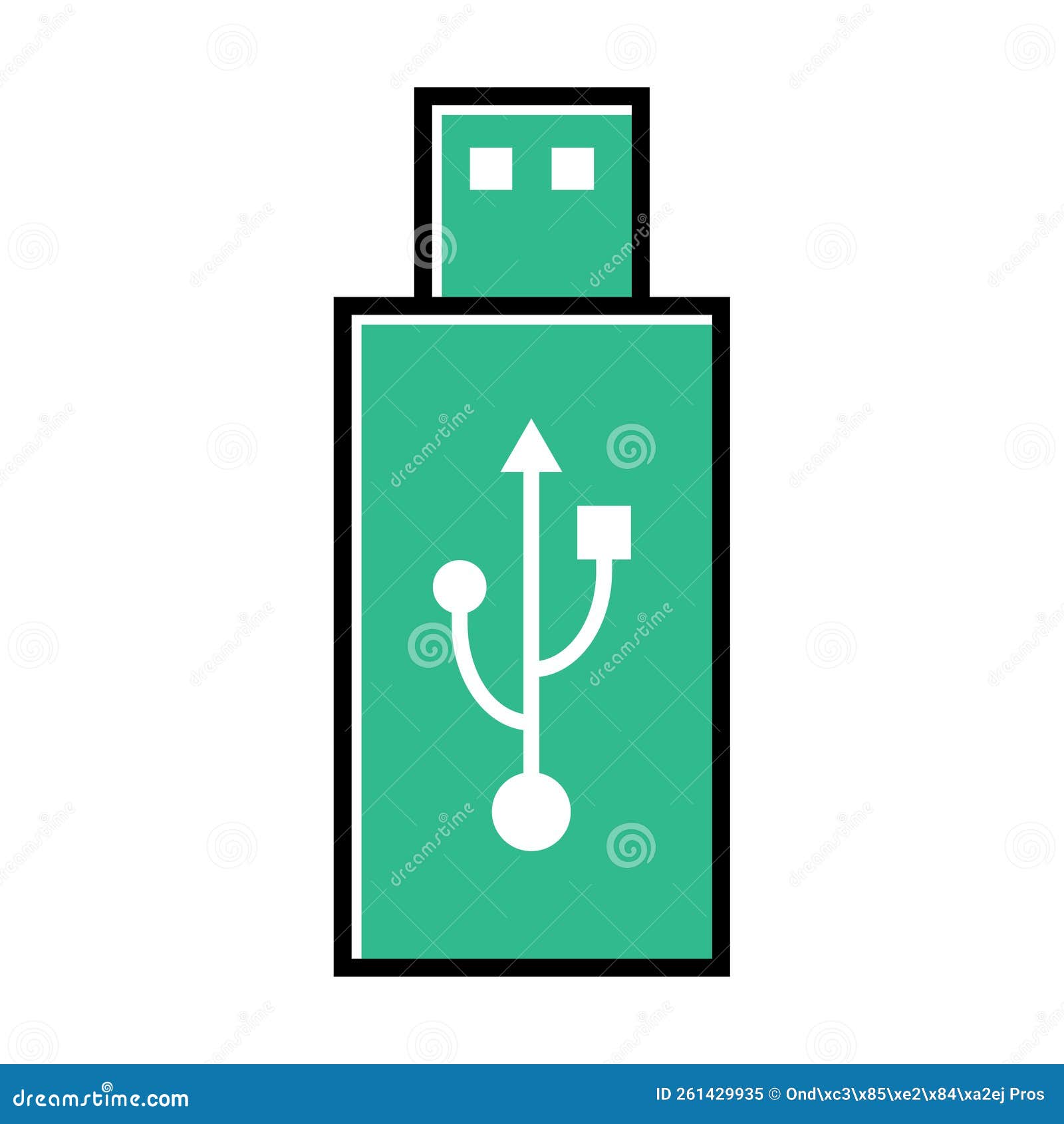 USB Icon Technology, Connect Device Sign, Electronic Portable Symbol ...