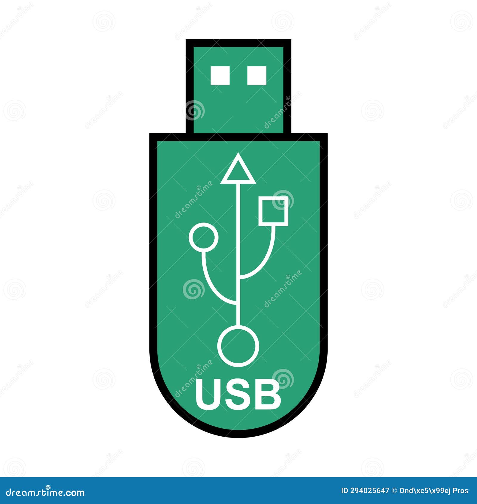 USB Icon Technology, Connect Device Sign, Electronic Portable Symbol ...