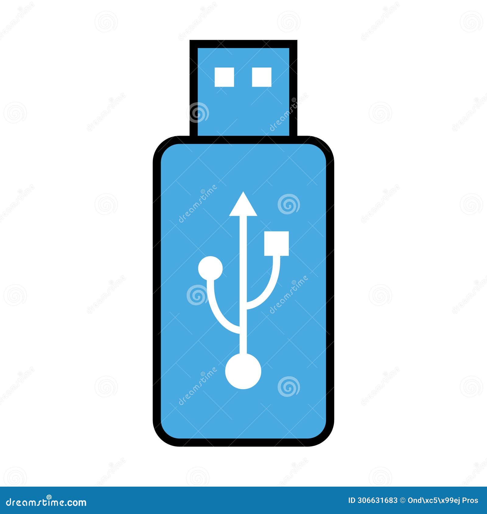USB Icon Technology, Connect Device Sign, Electronic Portable Symbol ...