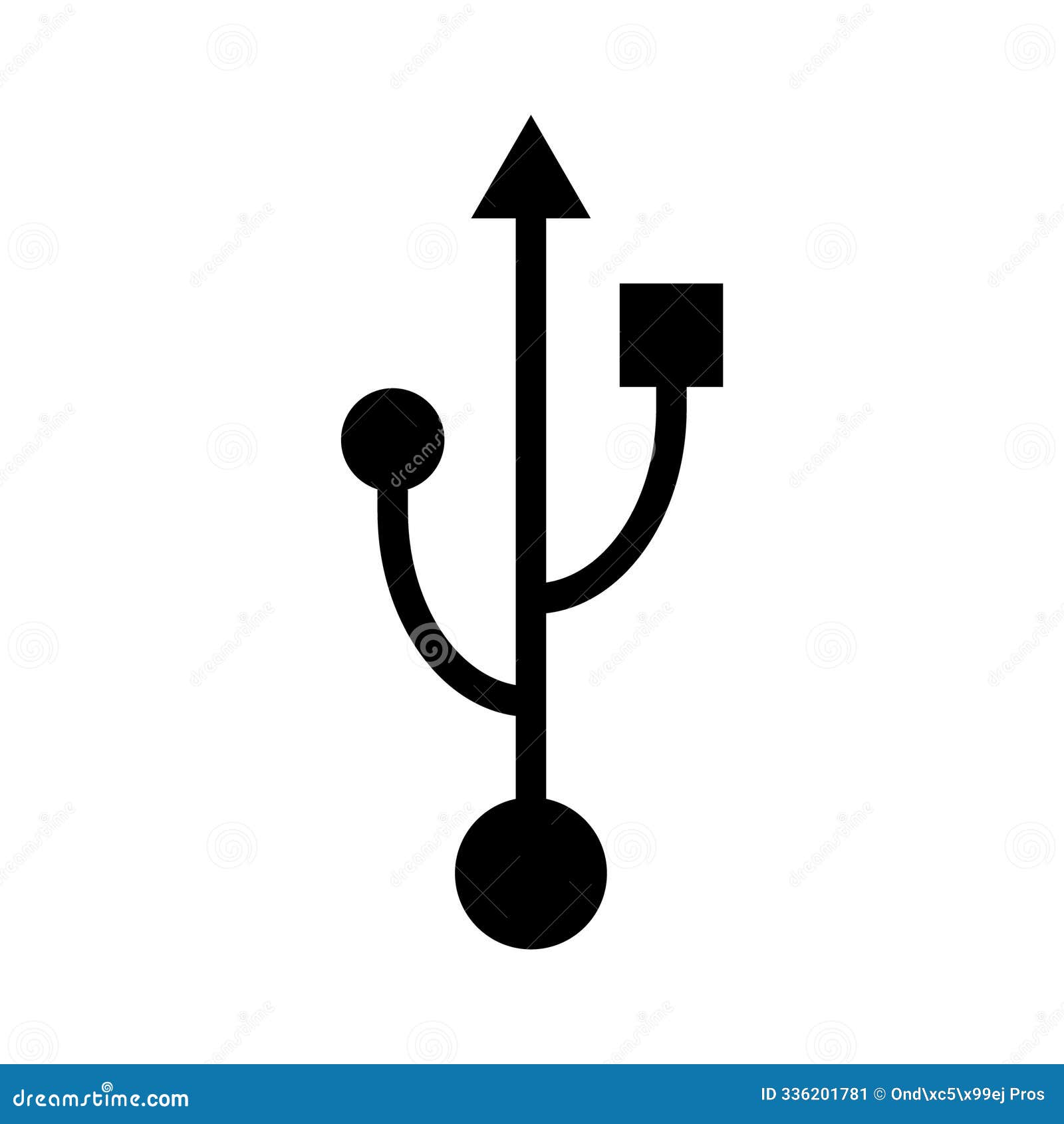 USB Icon Technology, Connect Device Sign, Electronic Portable Symbol ...