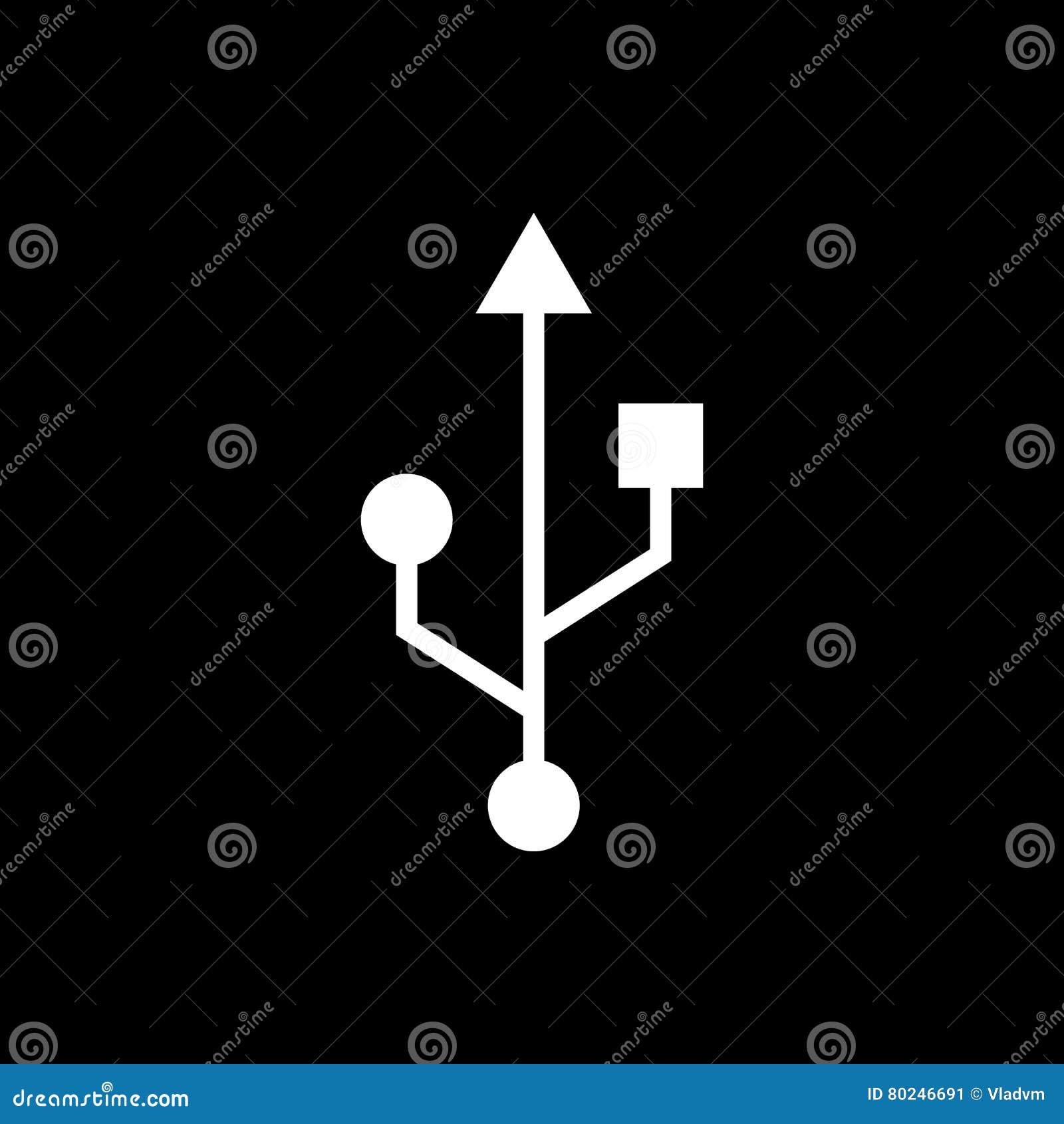 The Usb Icon. Transfer and Connection, Data, Usb Symbol. UI. Web. Logo ...
