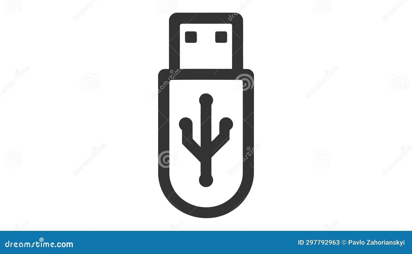 USB Icon Vector. Flash Drive Icon Symbol Isolated on White Background ...