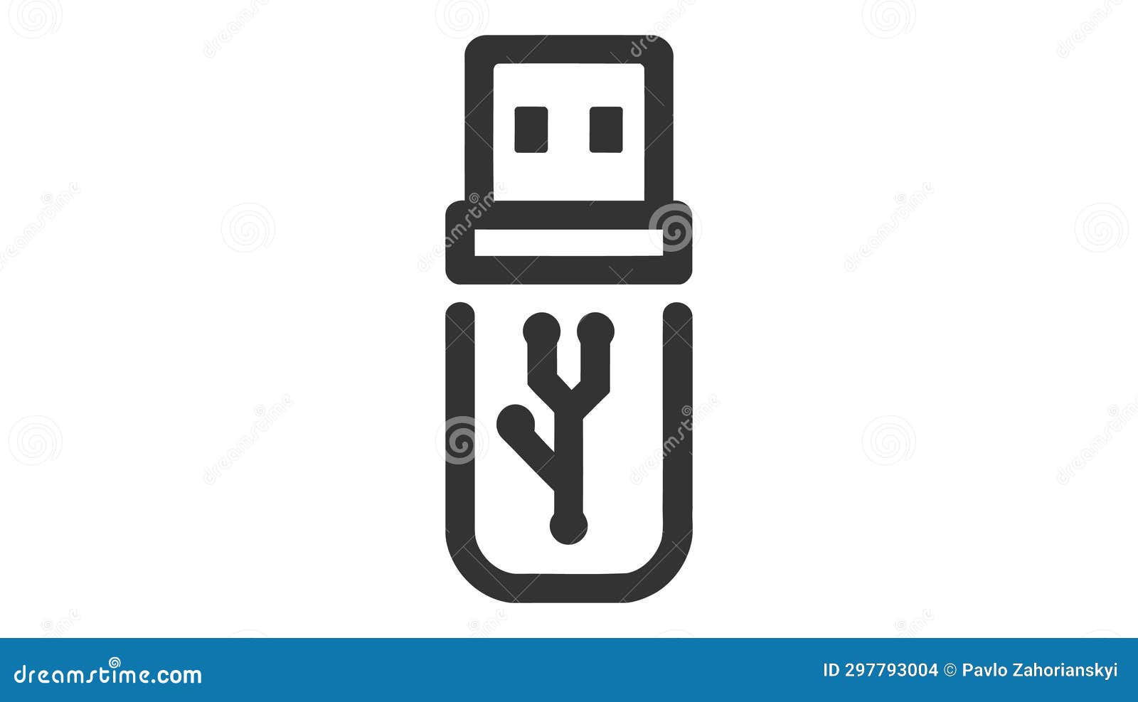 USB Icon Vector. Flash Drive Icon Symbol Isolated on White Background ...