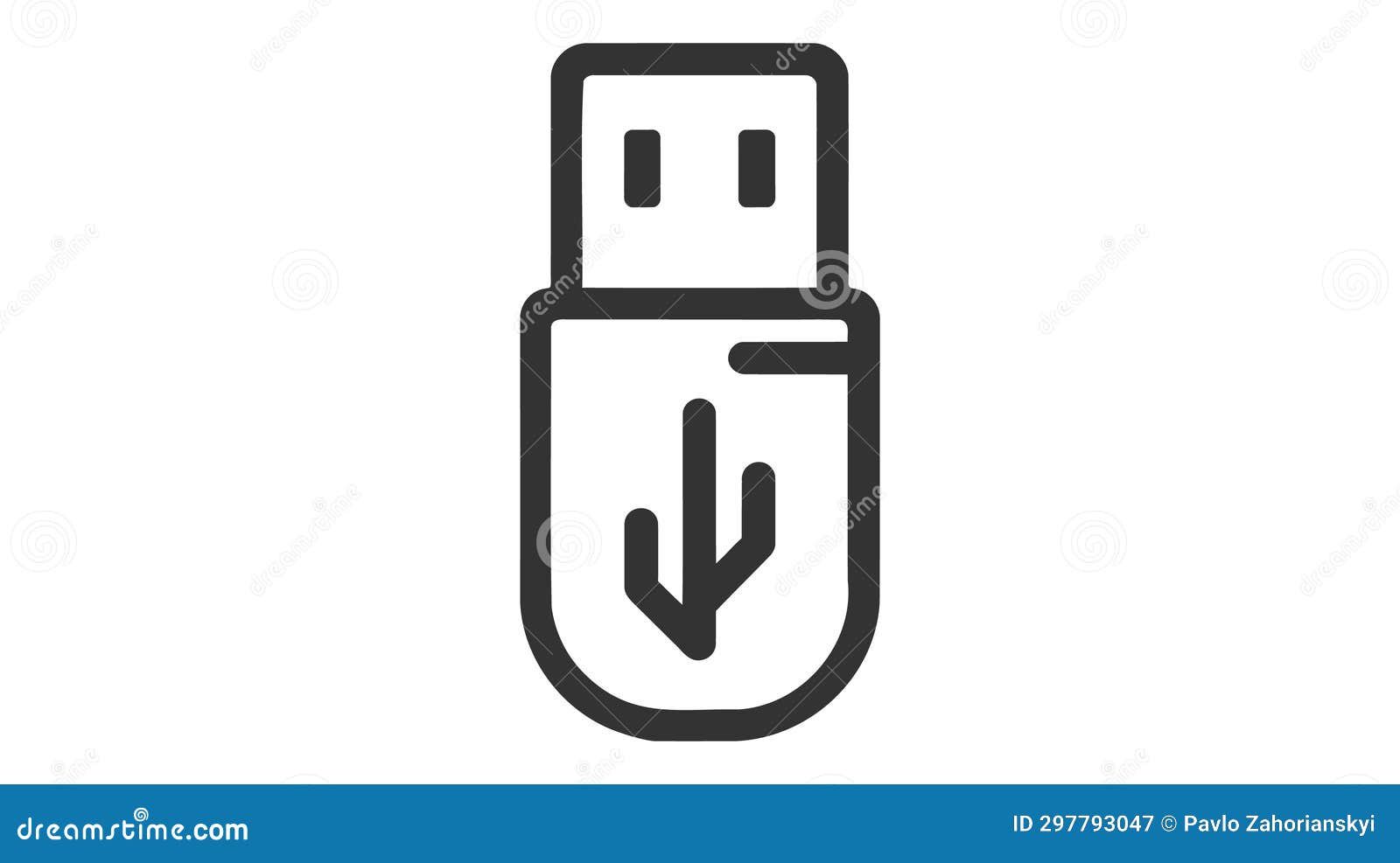 USB Icon Vector. Flash Drive Icon Symbol Isolated on White Background ...
