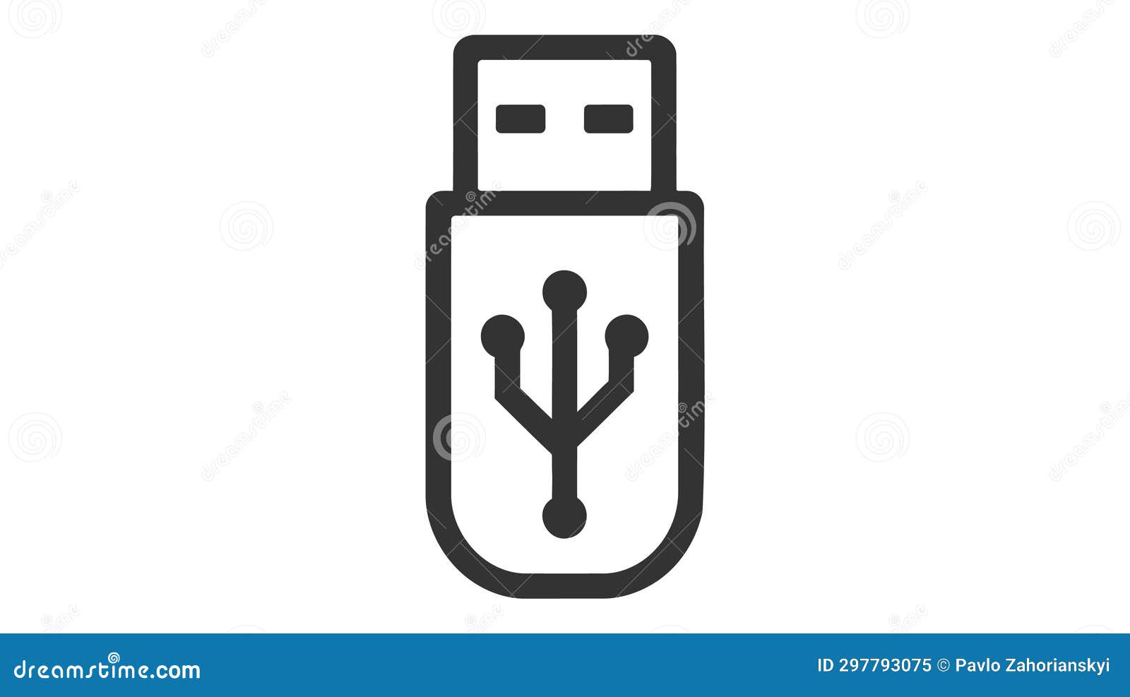 USB Icon Vector. Flash Drive Icon Symbol Isolated on White Background ...