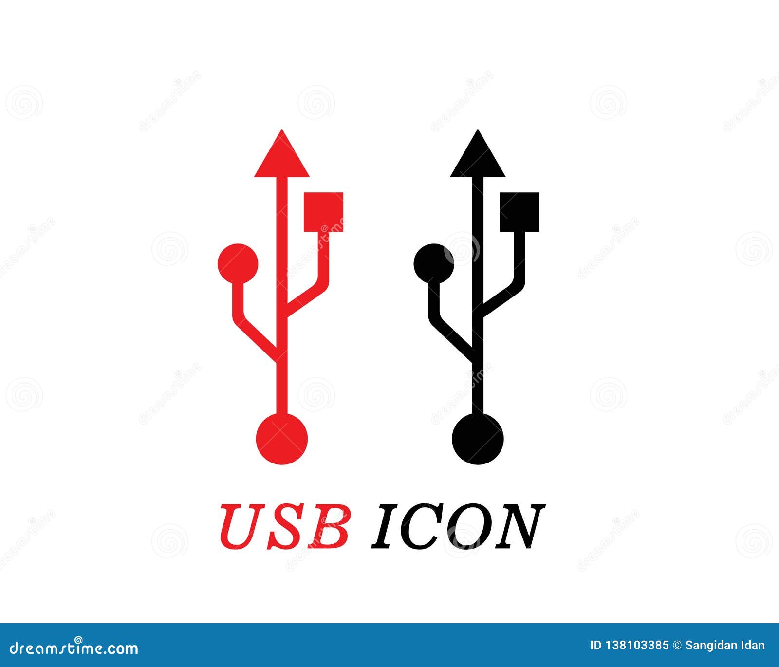 Usb Icon Vector Illustration Stock Vector - Illustration of drive ...