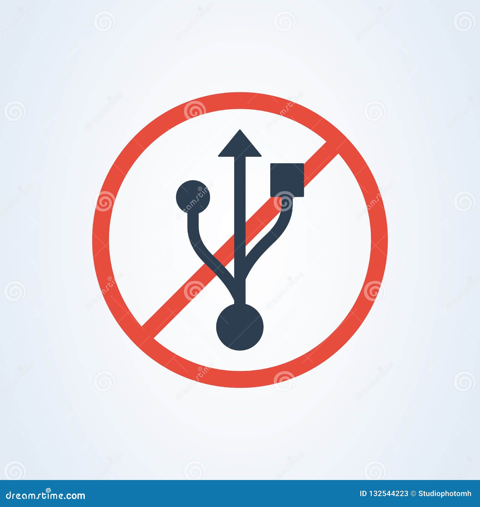 Usb Icon Vector. No Information Symbol and Warning Stock Vector ...