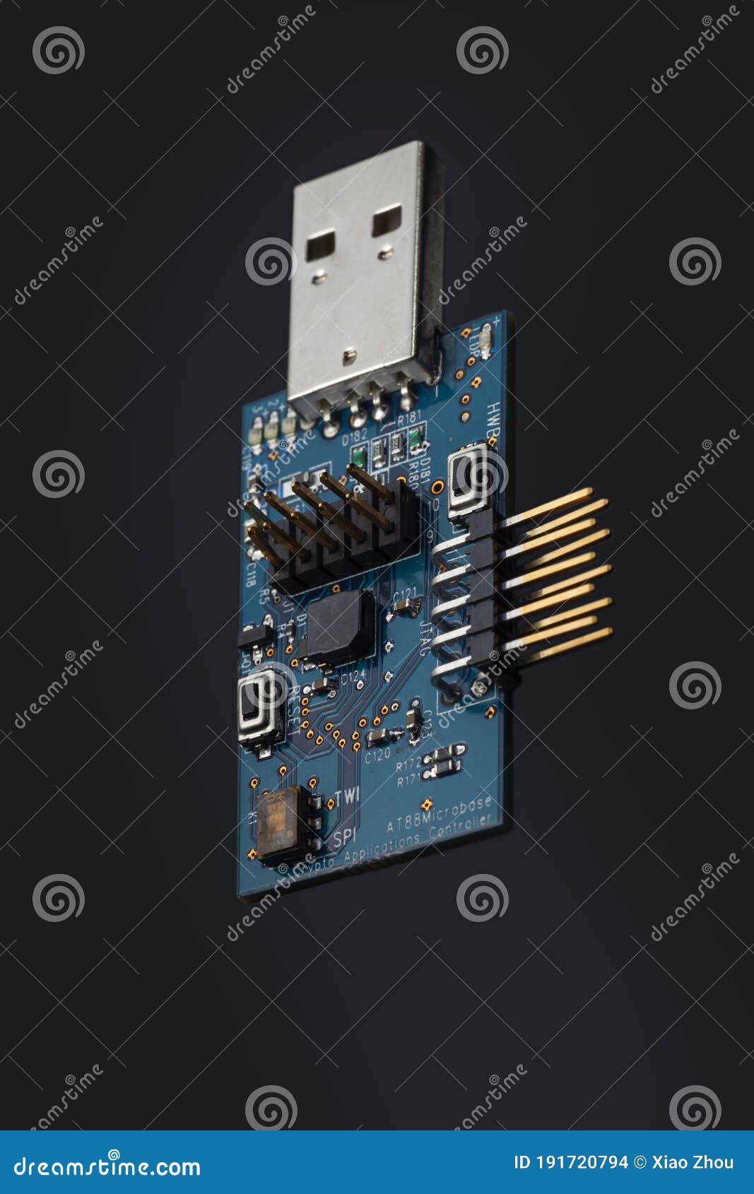 USB interface stock photo. Image of metal, resistor - 191720794