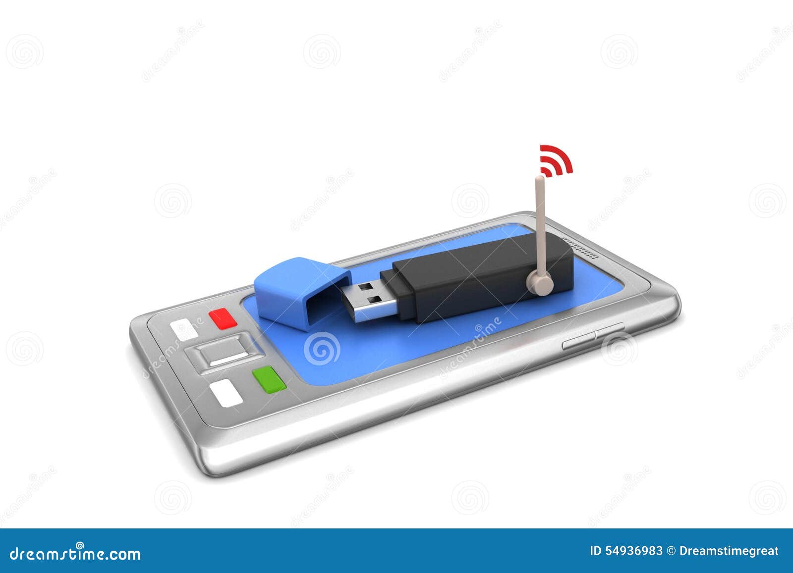Usb with Internet Connection Stock Illustration - Illustration of ...