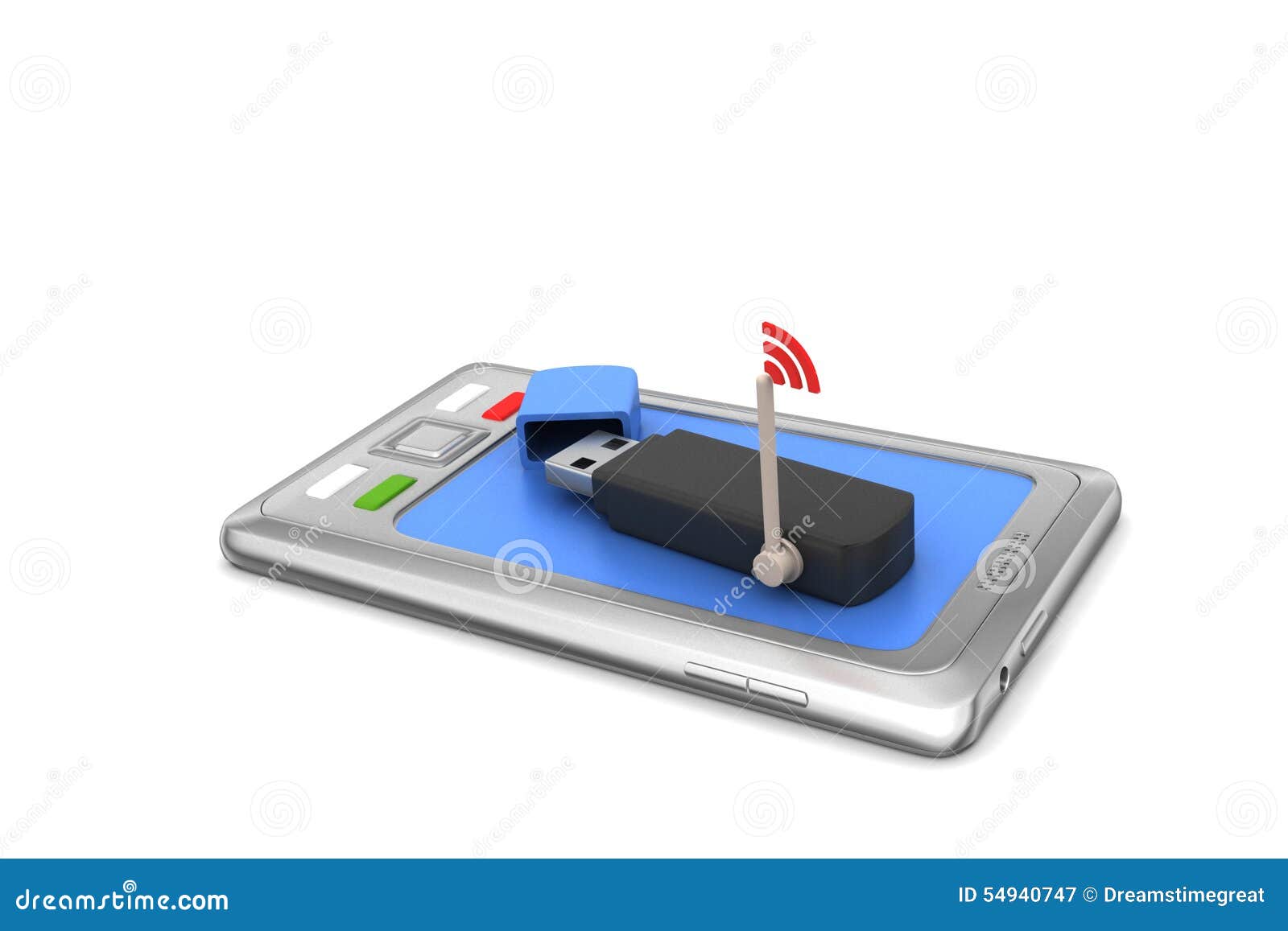 Usb with Internet Connection Stock Illustration - Illustration of ...