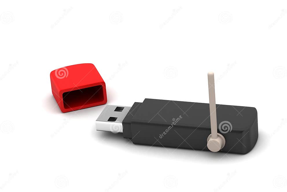 Usb with Internet Connection Stock Illustration - Illustration of drive ...