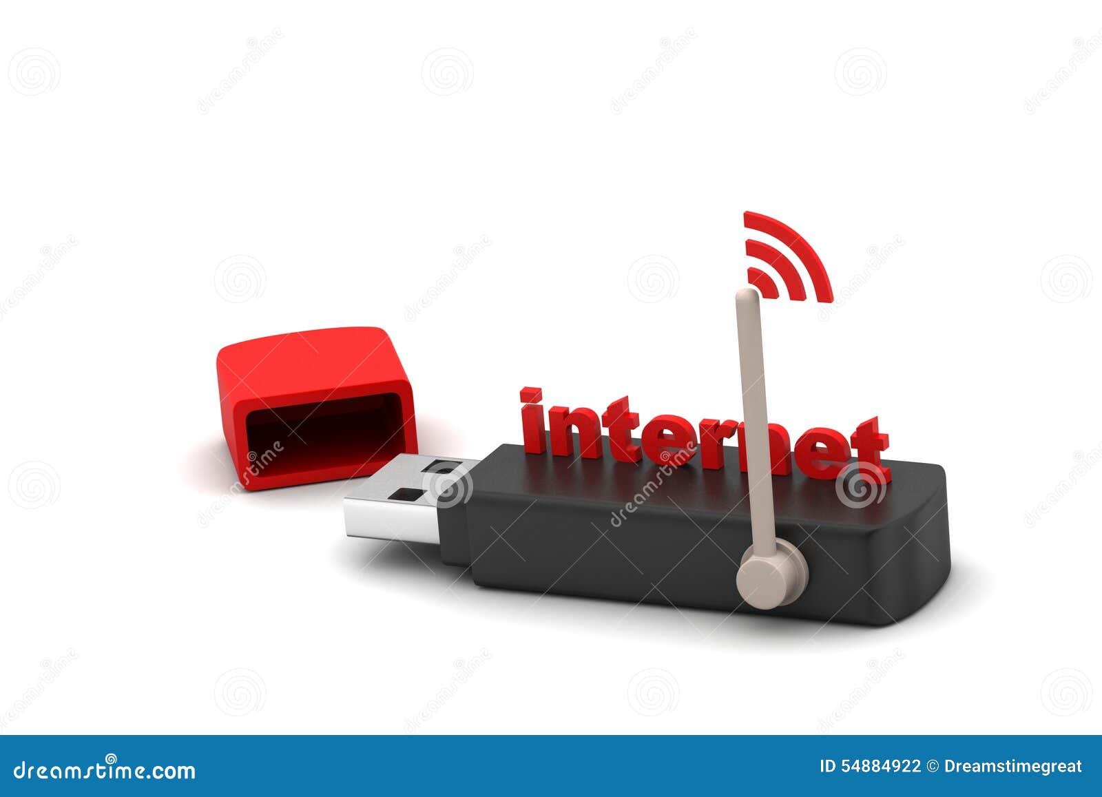 Usb with Internet Connection Stock Illustration - Illustration of ...