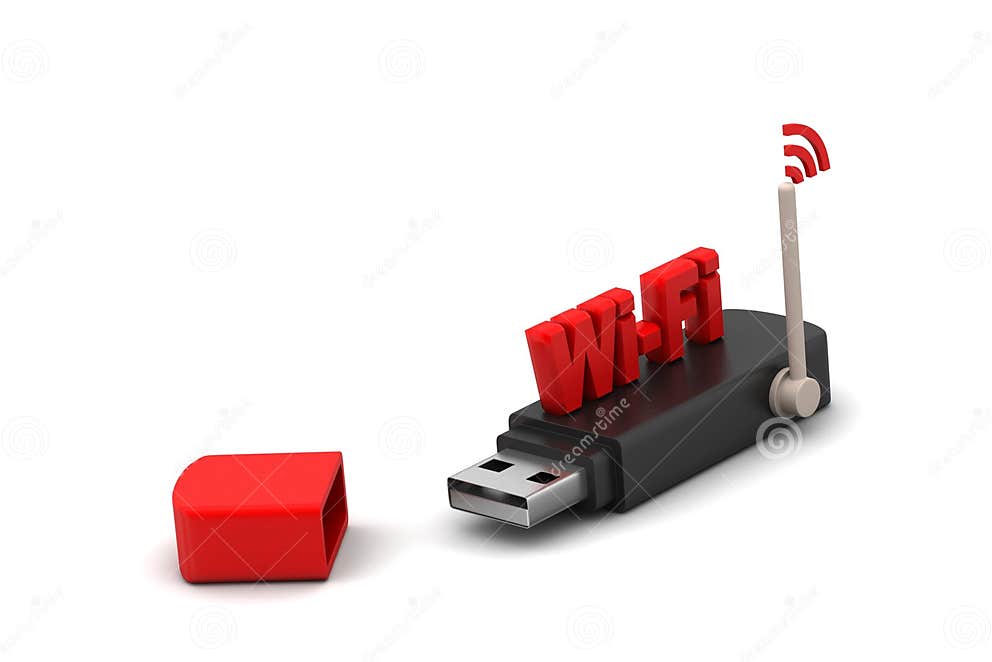 Usb with Internet Connection Stock Illustration - Illustration of ...