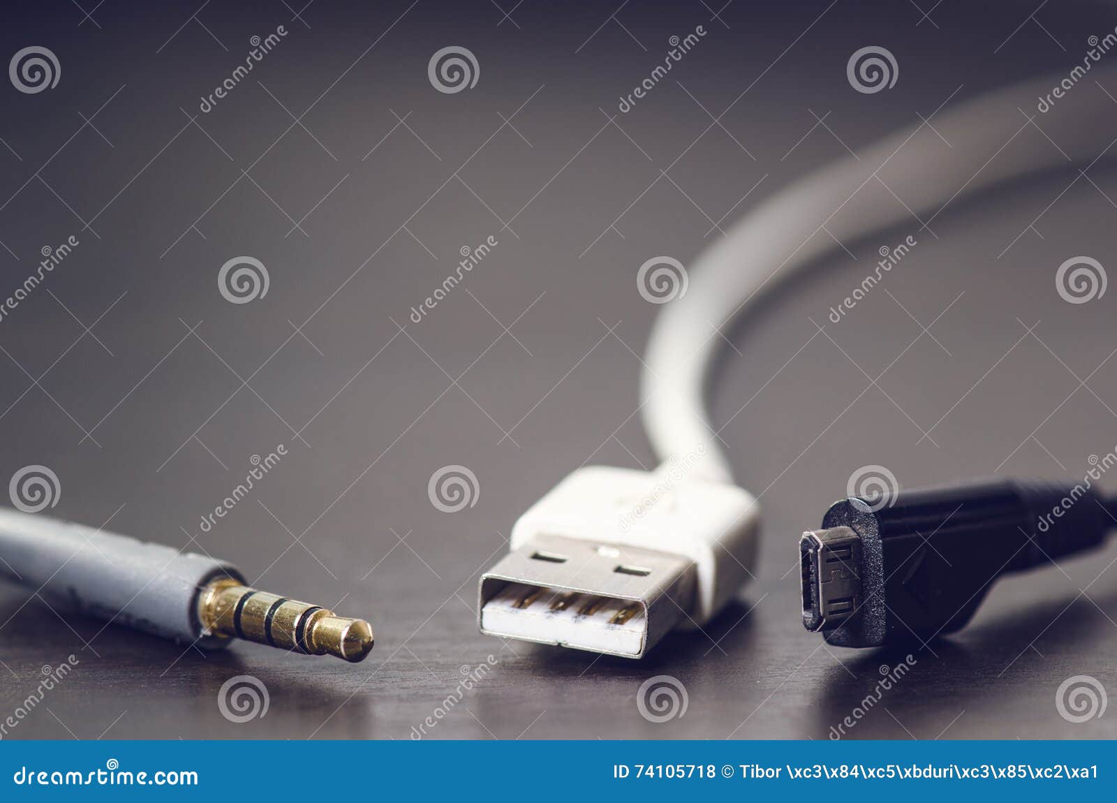 Dark Cable Tunnel With Many Cables. Cable Cabinet Royalty-Free Stock ...