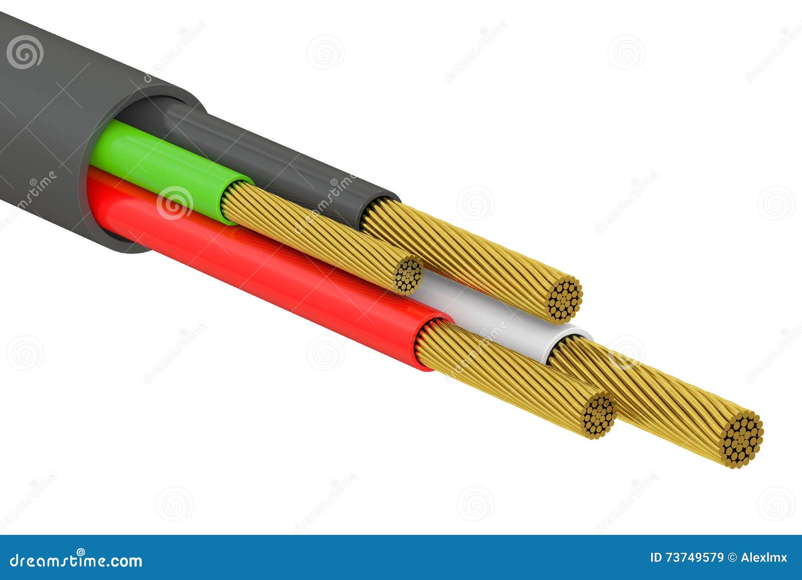 USB-kabelschema, Het 3D Teruggeven Stock Illustratie - Illustration of ...
