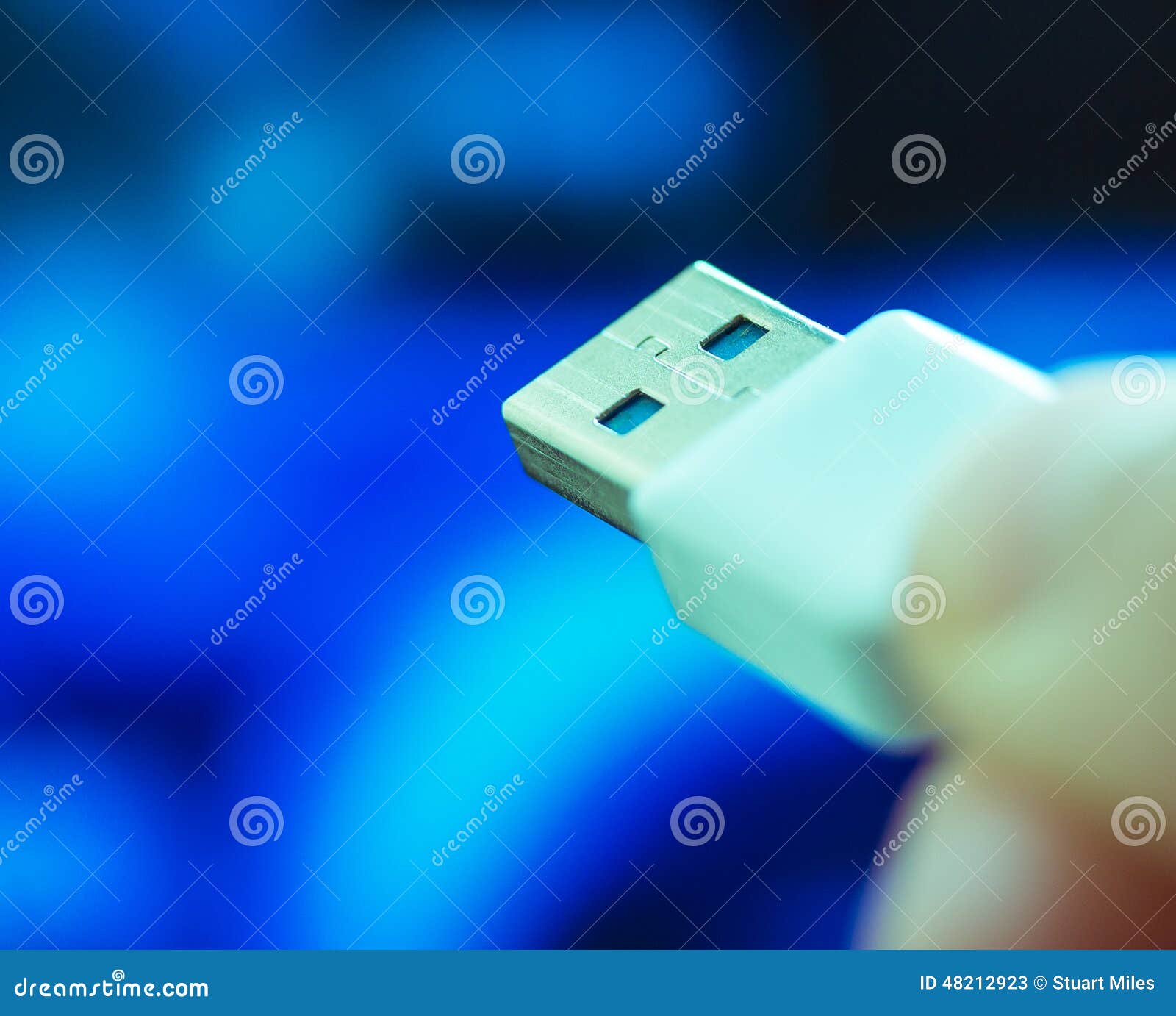 Usb Lead Indicates Computer Hardware and Cable Stock Image - Image of ...