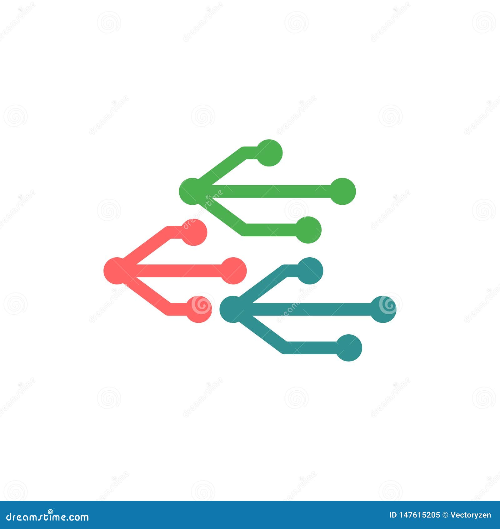 Usb Logo Icon Vector Illustration Element Isolated Stock Vector ...