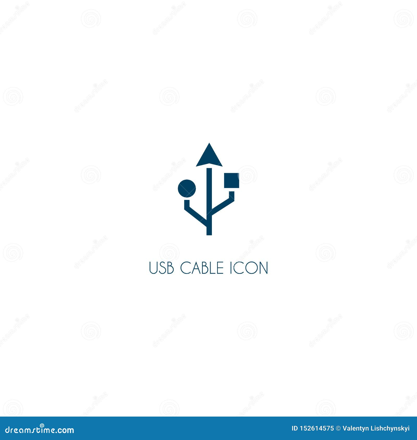 Usb Logo Icon. Vector Modern Symbol Isolated on White Stock ...