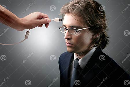 Usb man stock photo. Image of technology, business, cable - 7049966