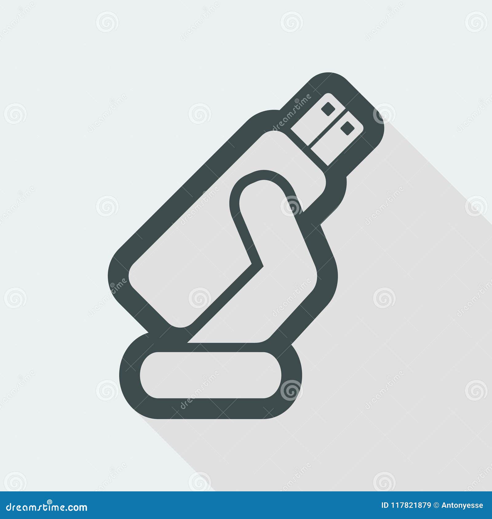Usb memory icon stock vector. Illustration of connector - 117821879