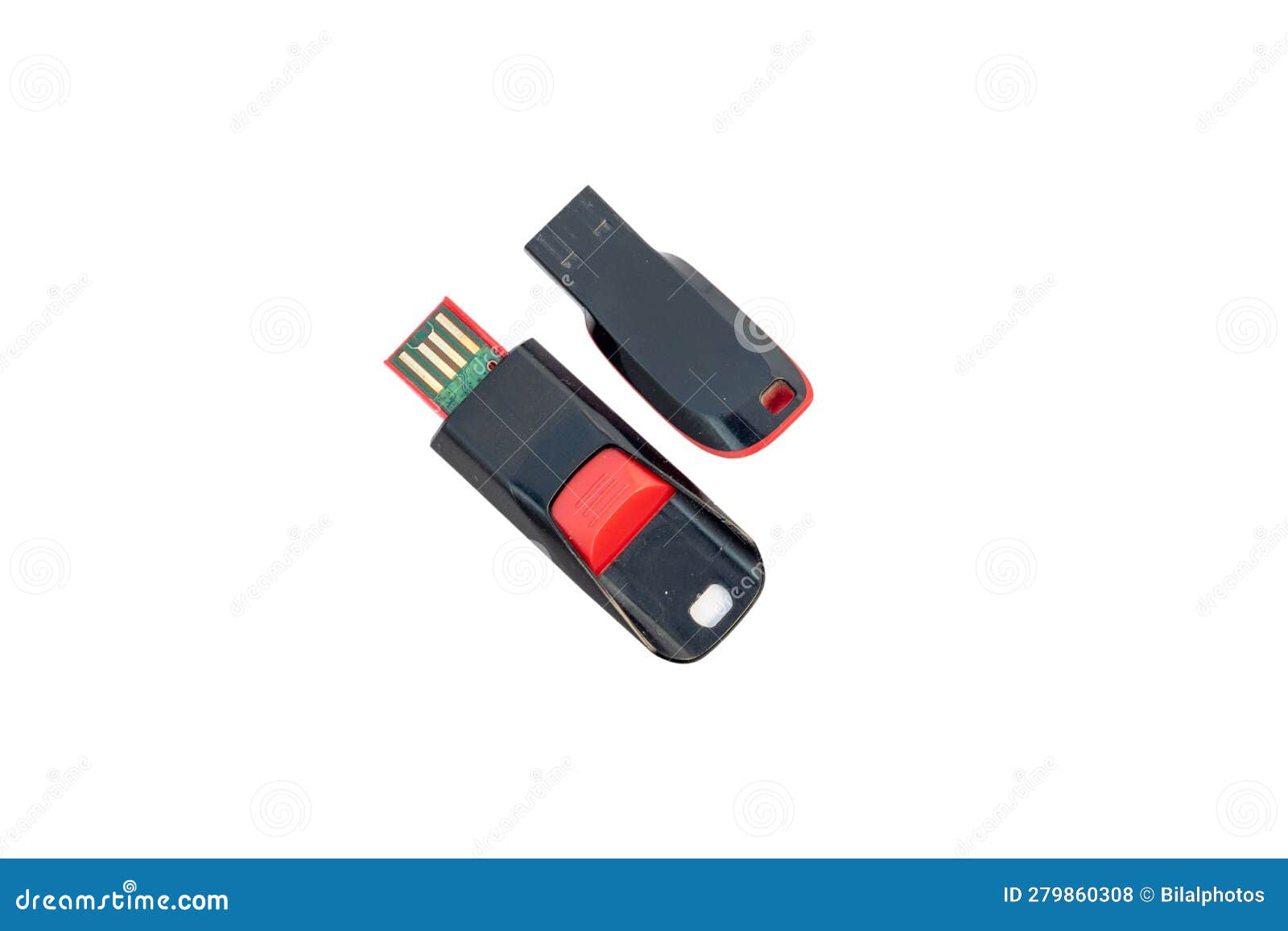 USB Memory Sticks Isolated on White Background Stock Photo - Image of ...