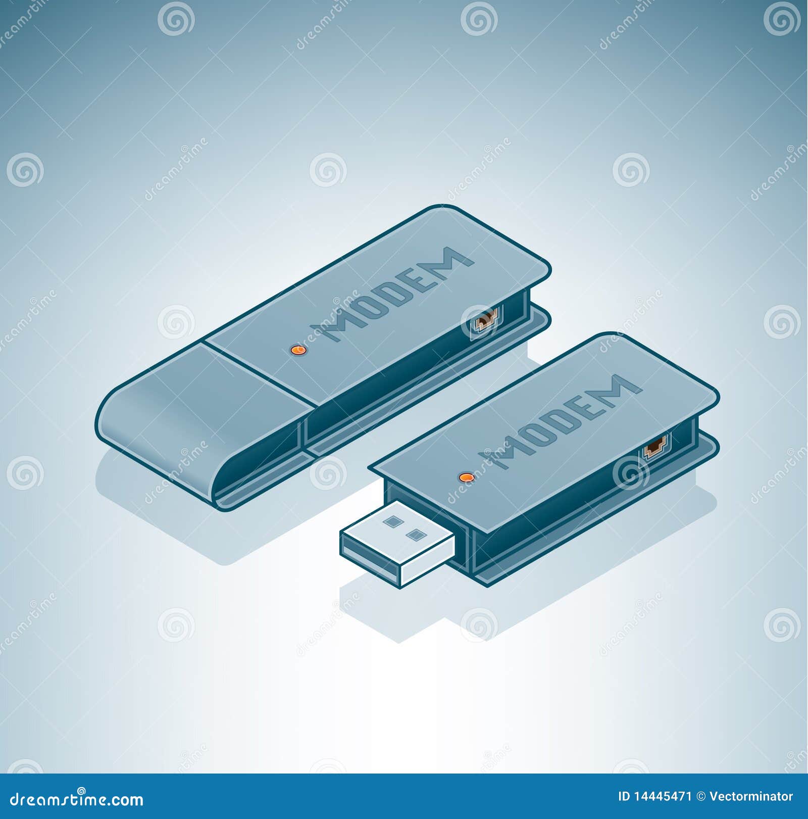 USB Modem stock vector. Illustration of sign, stick, symbol - 14445471