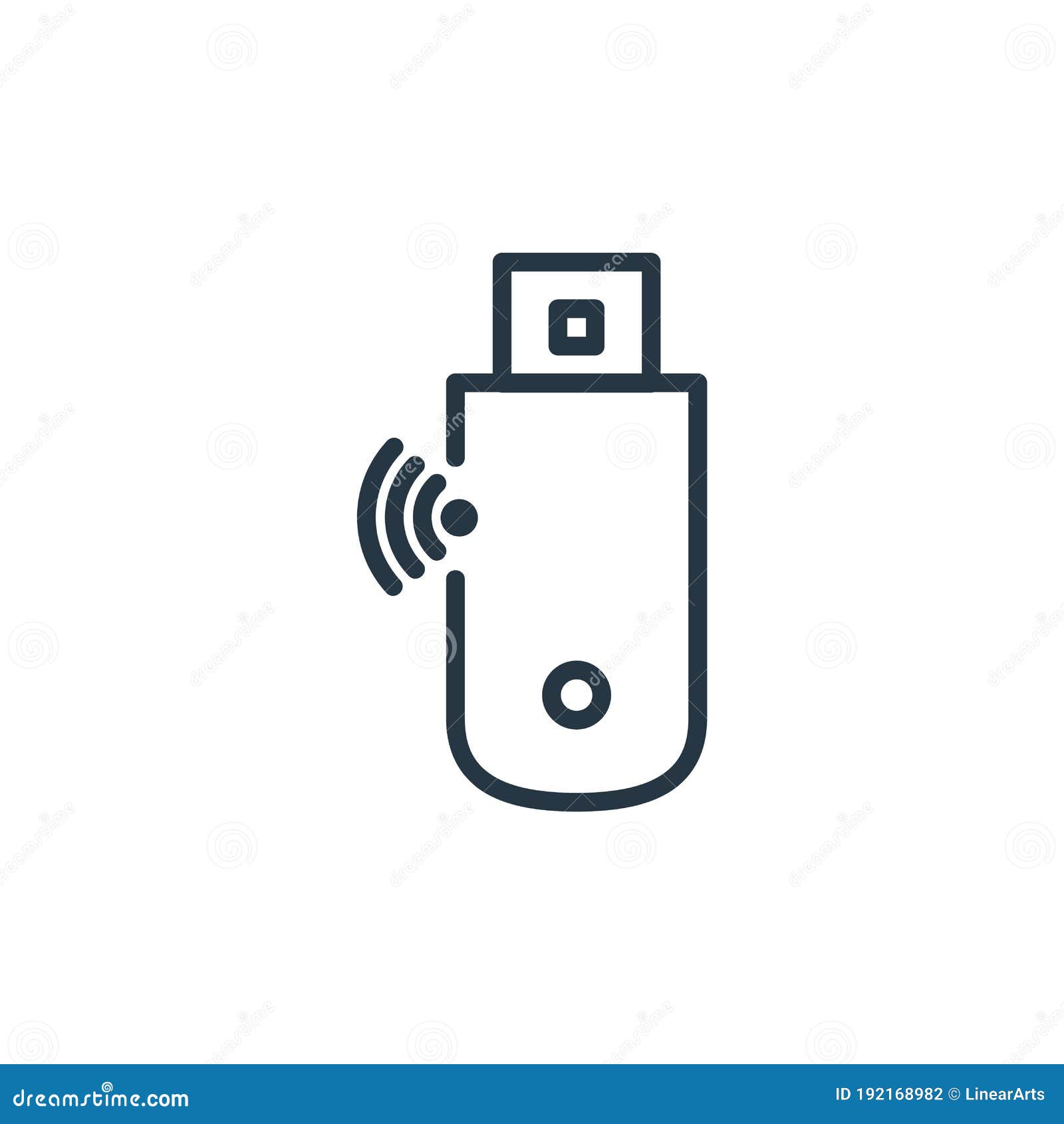 Usb Modem Icon Vector From Internet Of Thing Concept. Thin Line ...