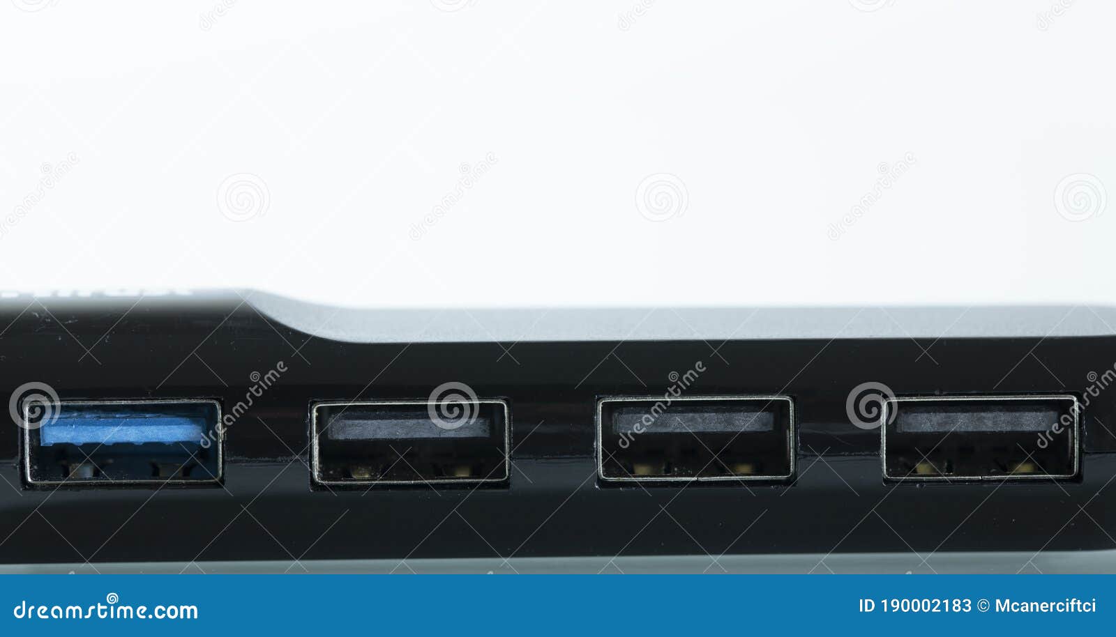 USB Multiplexer Close-up on White Background. Usb is Not Plugged in ...