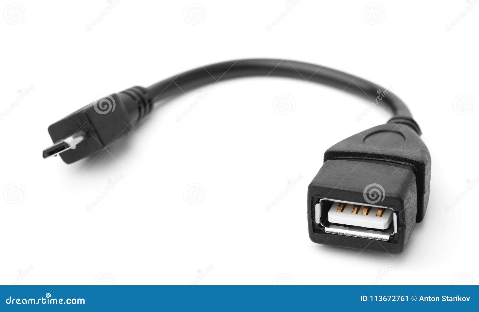 USB OTG cable stock image. Image of data, link, cord - 113672761