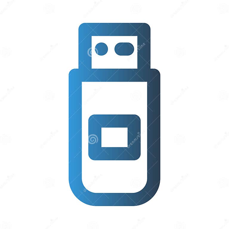 Usb Outline Icon. with Gradient Colors Suitable for Interfaces ...