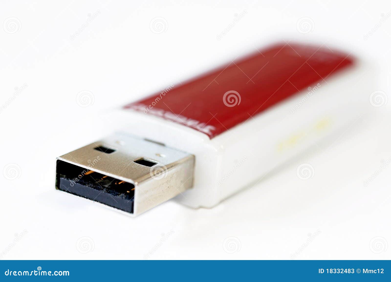 USB Pendrive On White Background Stock Image - Image of electronics ...